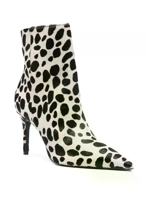 Schutz Dalmatian Print Ankle Boots