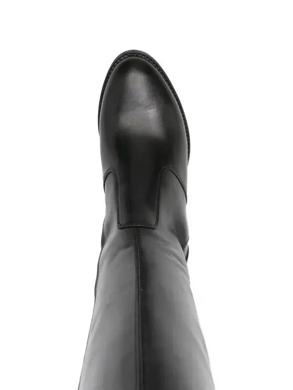 NEROGIARDINI Lace-up Leather Boots - Black