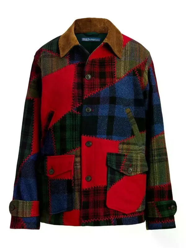 Polo Ralph Lauren Patchwork Jacket With Corduroy Collar