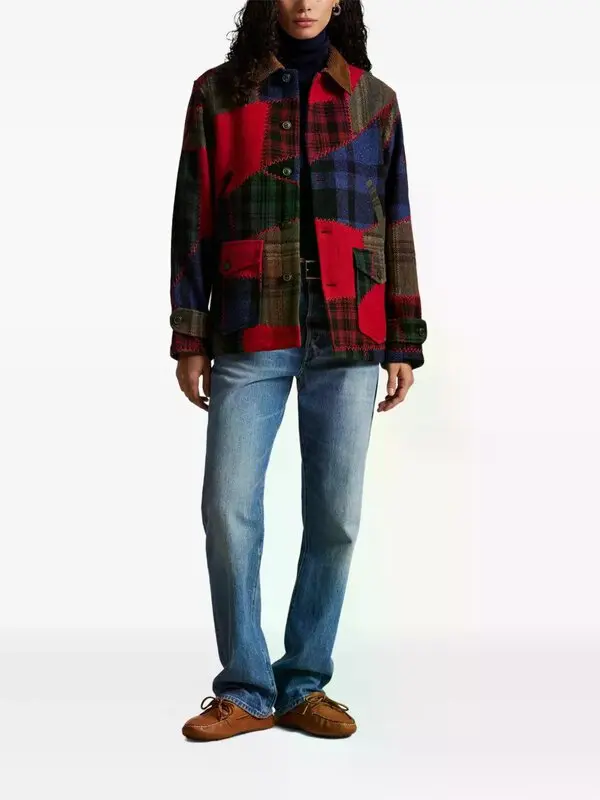 Polo Ralph Lauren Patchwork Jacket With Corduroy Collar