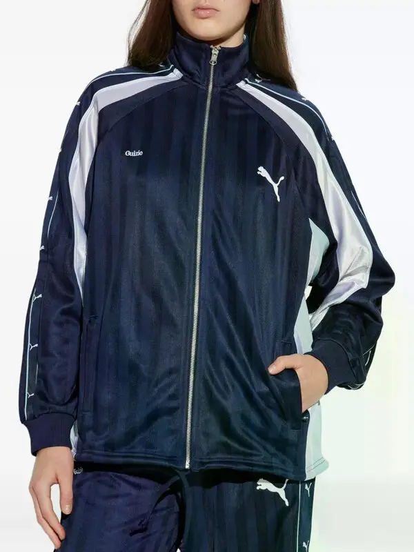 PUMA Striped Zip Sweatshirt - Blue