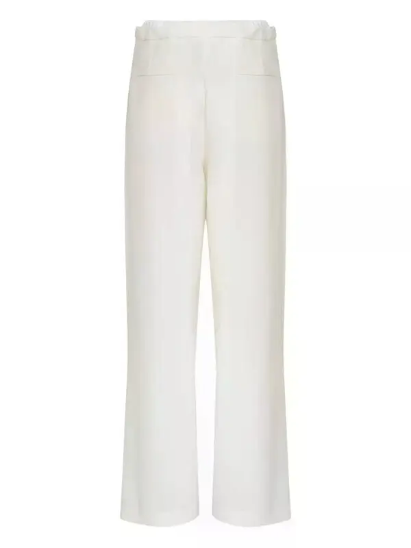 GLORIA COELHO Pleated Drawstring Trousers