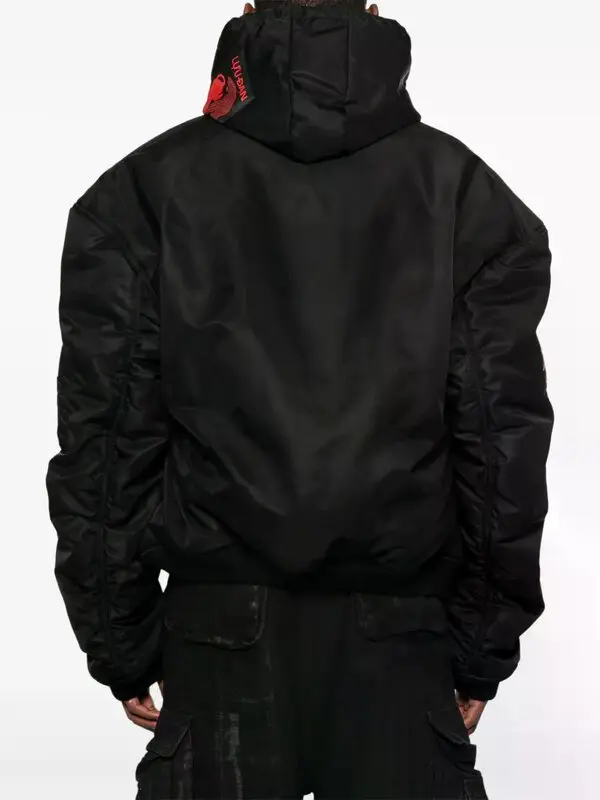 LỰU ĐẠN Hooded Bomber Jacket
