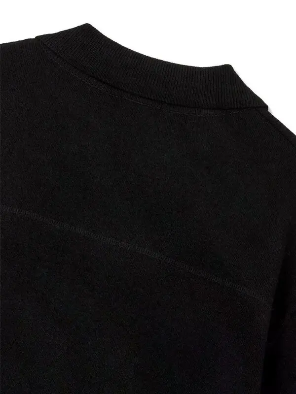 STUDIO TOMBOY Wool Blend Zip-up Cardigan - Black