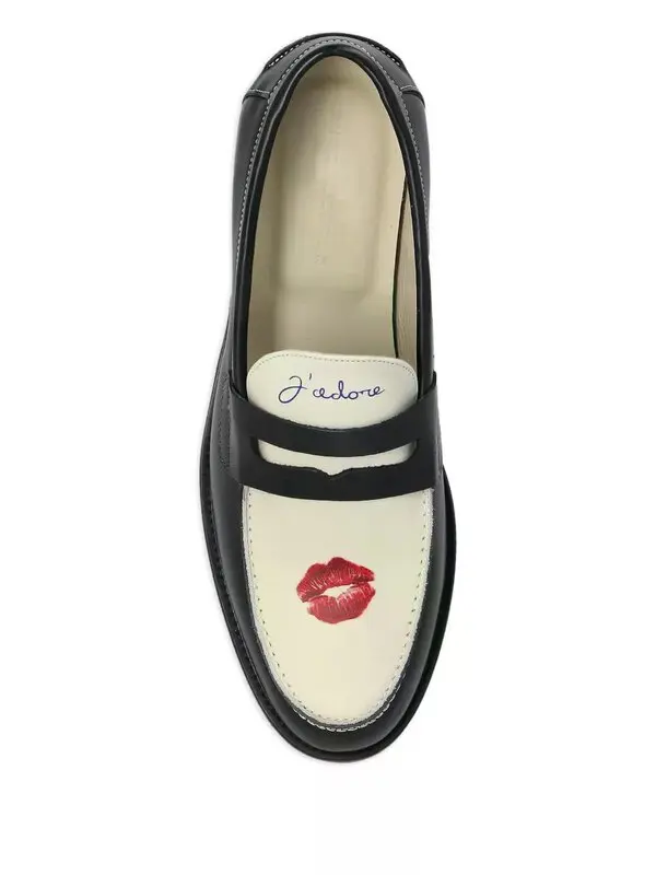 DUKE + DEXTER Wilde Penny Loafers - Black