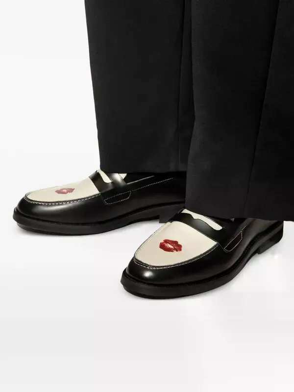 DUKE + DEXTER Wilde Penny Loafers - Black