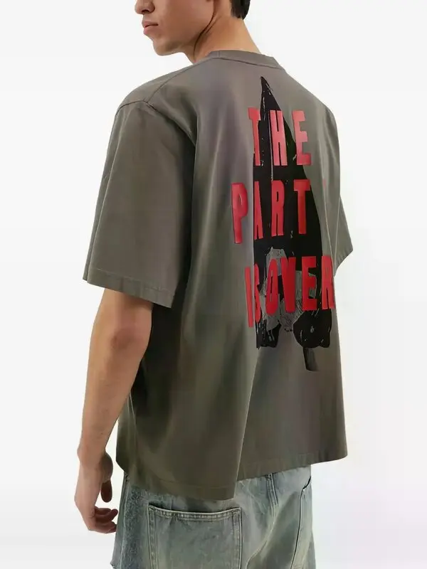 1989 STUDIO Party Crew-neck Short-sleeve T-shirt - Grey