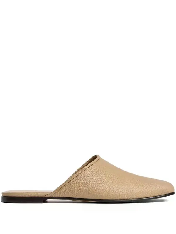 12 STOREEZ Leather Mules - Neutrals