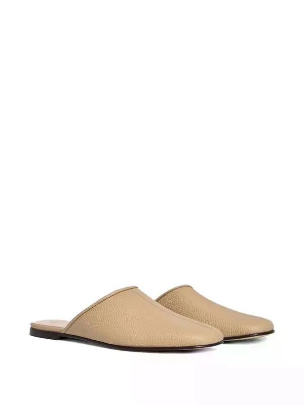 12 STOREEZ Leather Mules - Neutrals