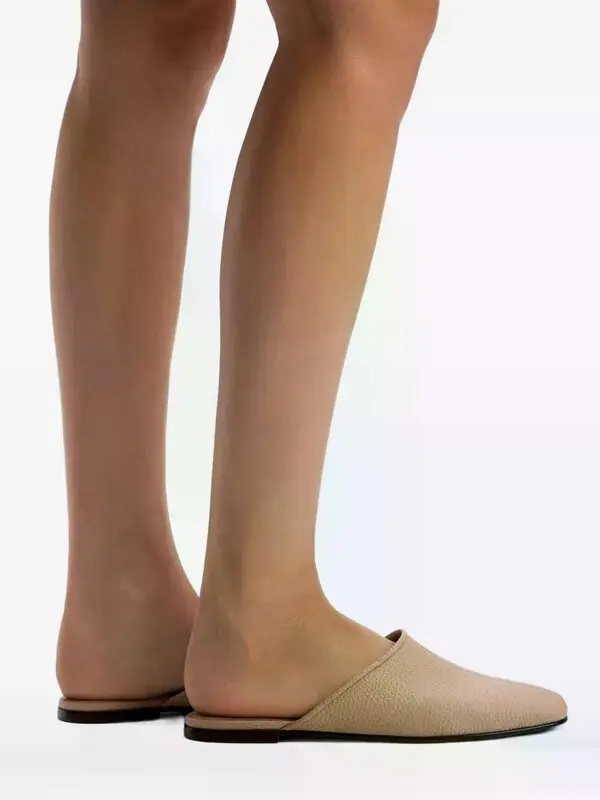 12 STOREEZ Leather Mules - Neutrals