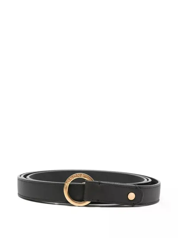 Agnona Logo-engraved Belt - Black