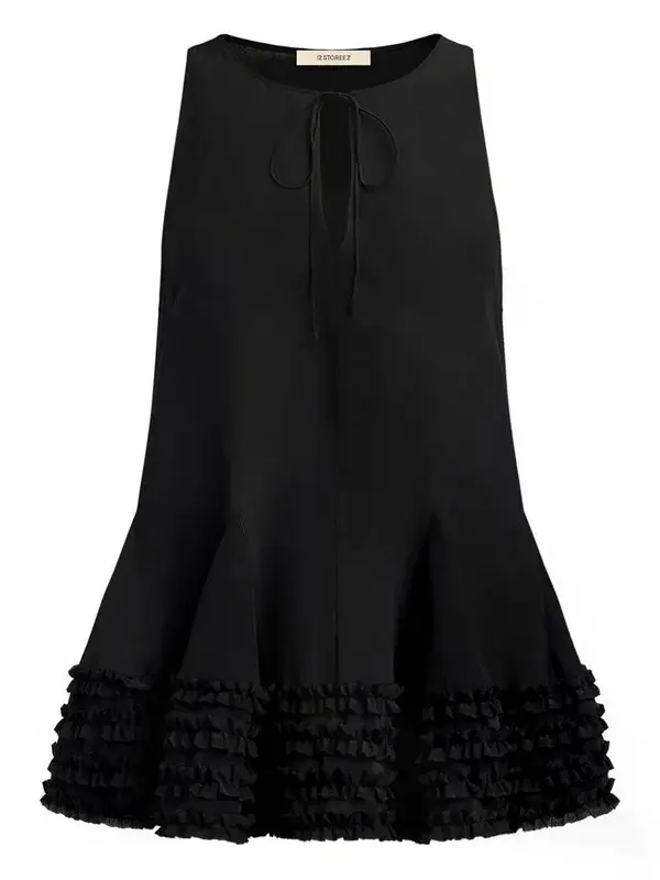 12 STOREEZ Keyhole Ruffled A-line Dress