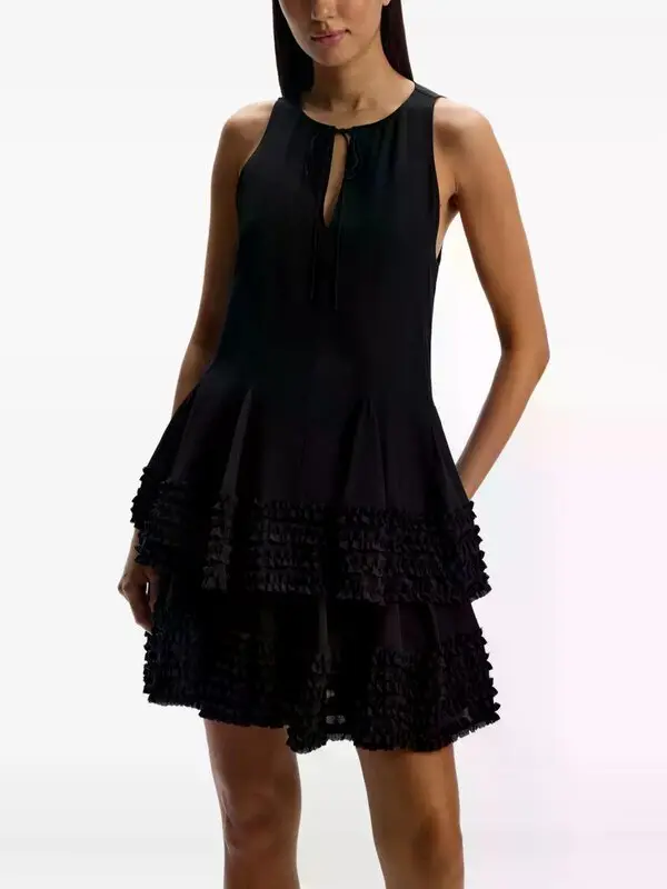 12 STOREEZ Keyhole Ruffled A-line Dress