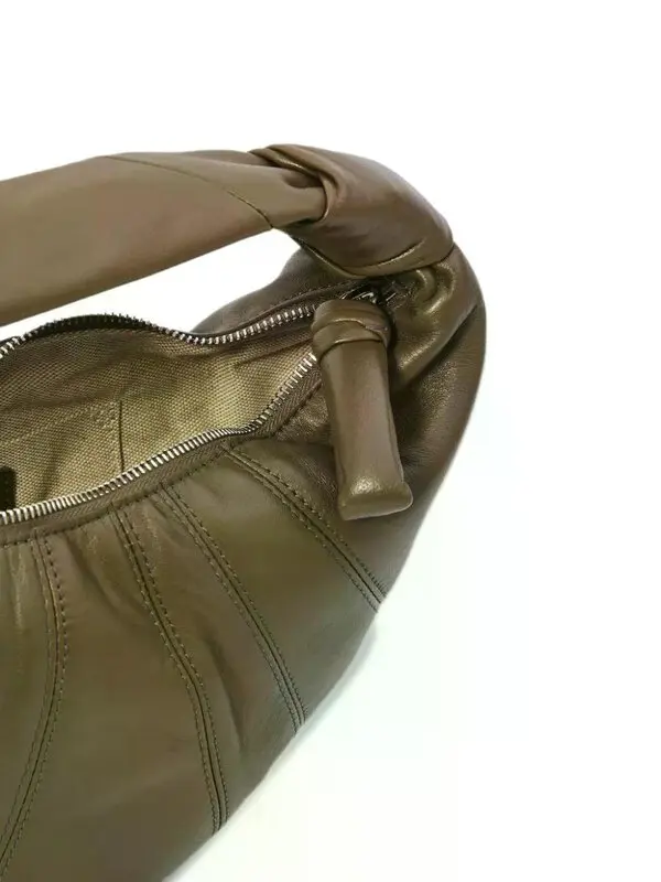 LEMAIRE Fortune Croissant Leather Shoulder Bag - Neutrals