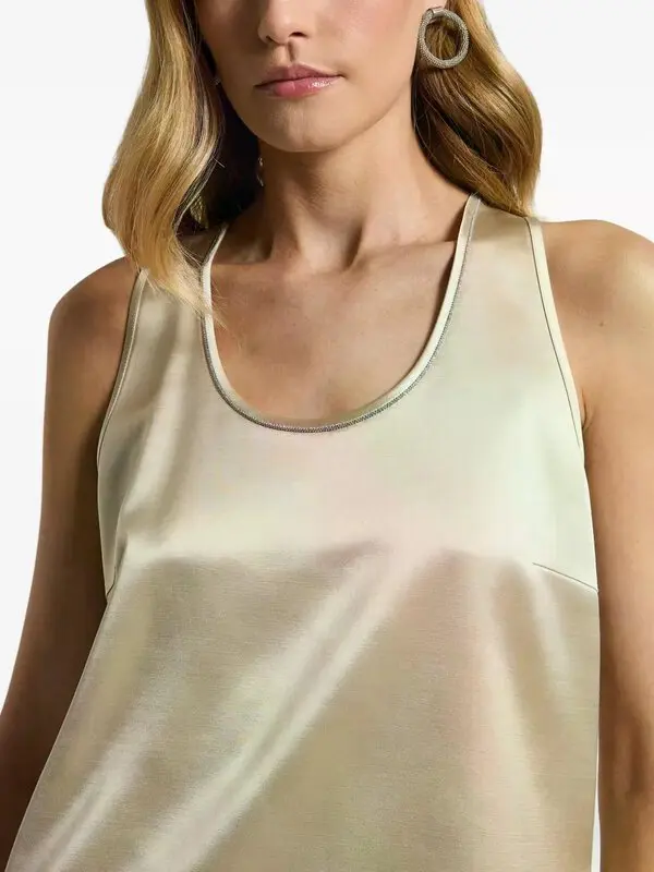 Peserico U-neck Trim Top