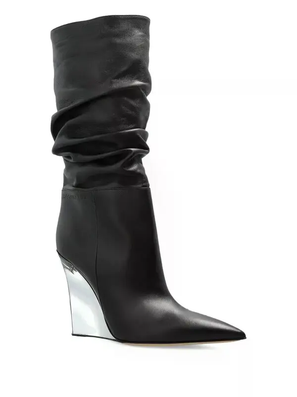 Dsquared2 Ruched Pointed Toe Boots