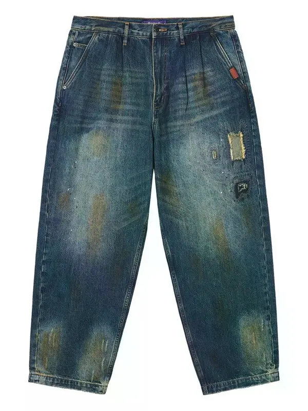 AFTERMATHS Patchwork Straight Jeans