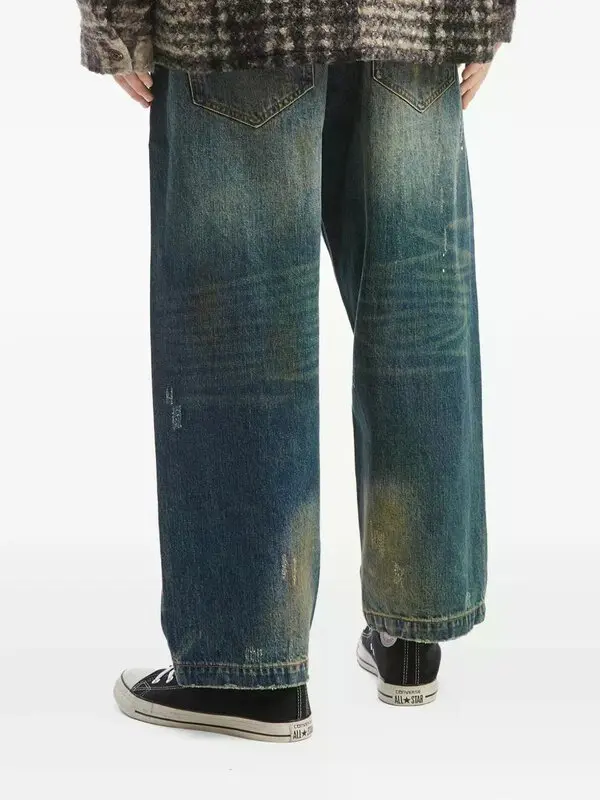 AFTERMATHS Patchwork Straight Jeans