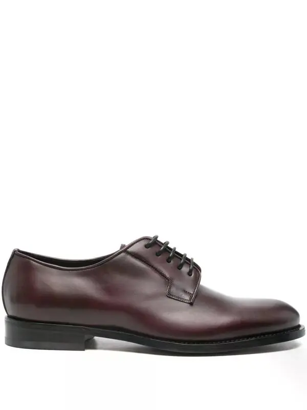 FERRAGAMO Lace-up Derby Shoes - Burdeos