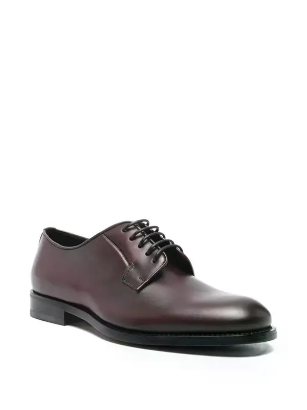 FERRAGAMO Lace-up Derby Shoes - Burdeos