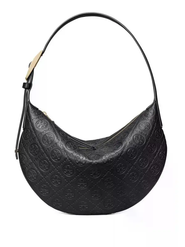 Tory Burch T Monogram Balloon Small Shoulder Bag - Black