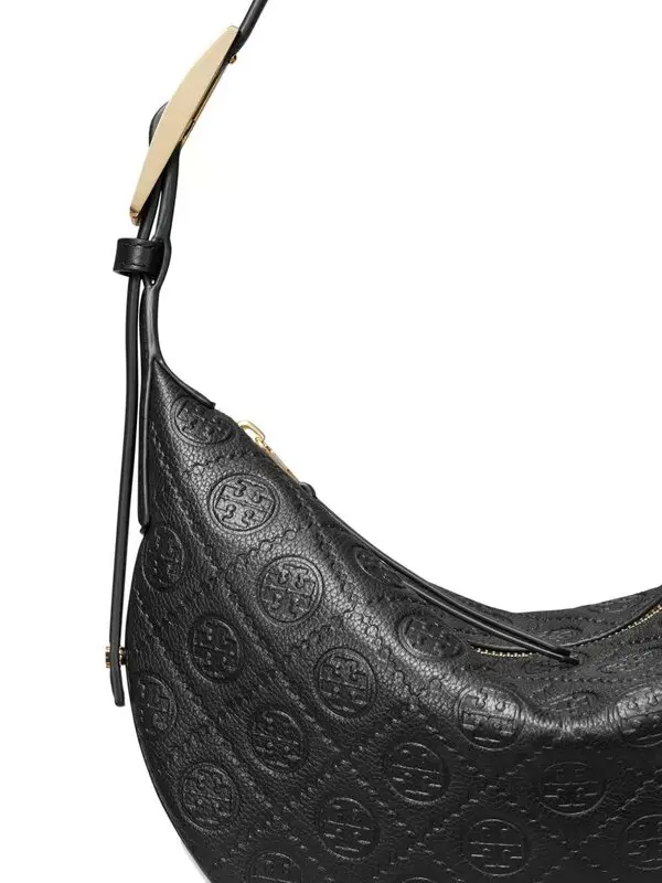 Tory Burch T Monogram Balloon Small Shoulder Bag - Black