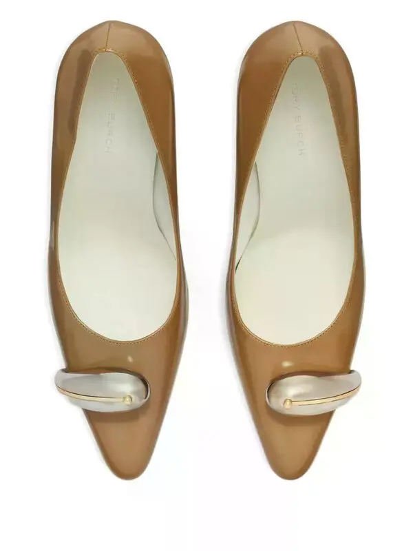 Tory Burch 90mm Pierced Pumps - Brown