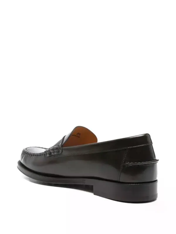 TOD'S Penny-slot Leather Loafers - Brown