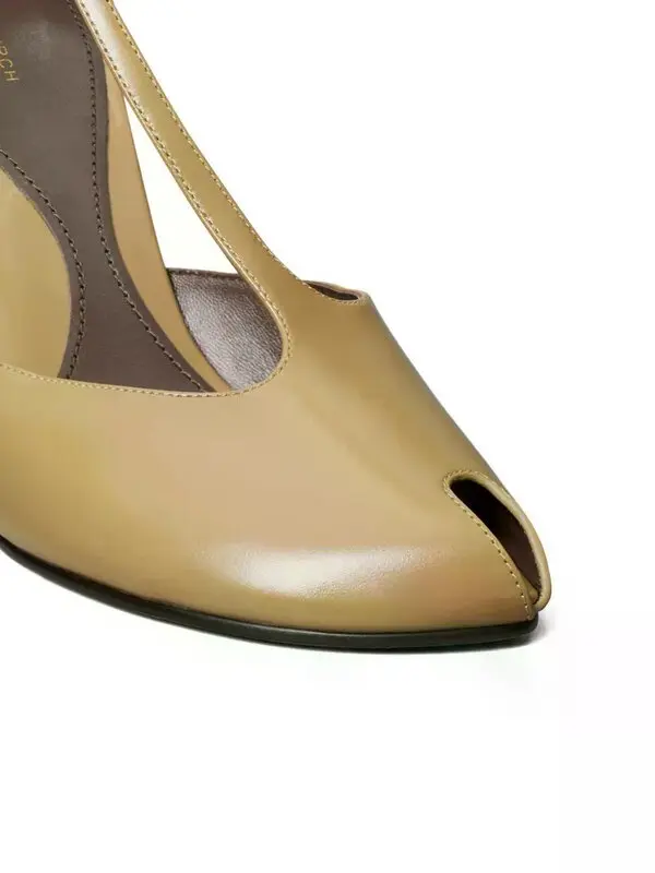 Tory Burch T-strap Heeled Pumps - Brown