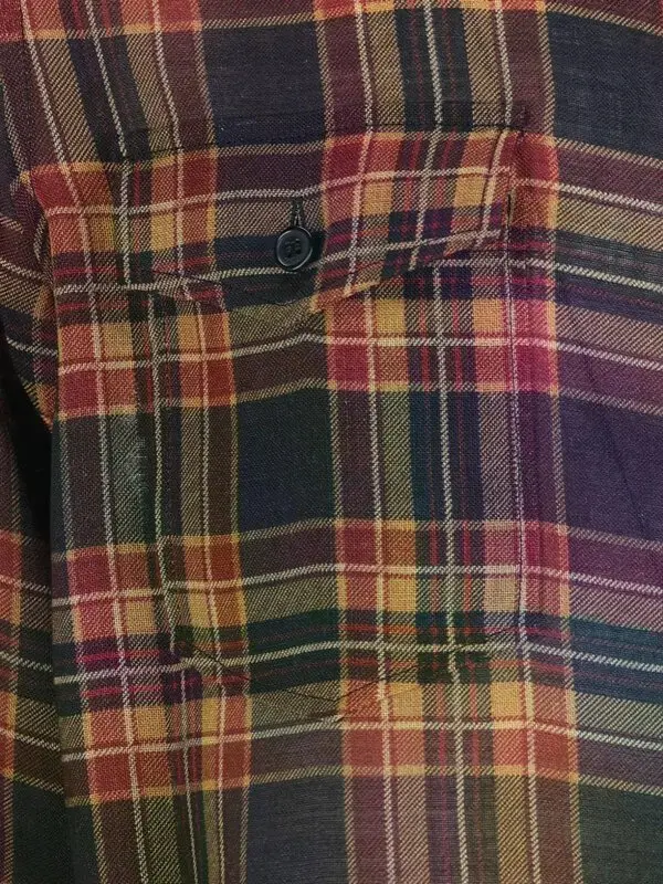 Saint Laurent Cassandre Checks Pocket Shirt
