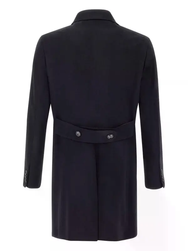 BARBA NAPOLI Flap-pocket Half-belt Coat