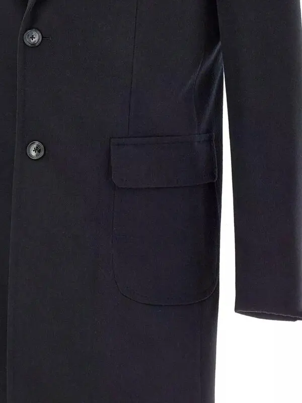 BARBA NAPOLI Flap-pocket Half-belt Coat