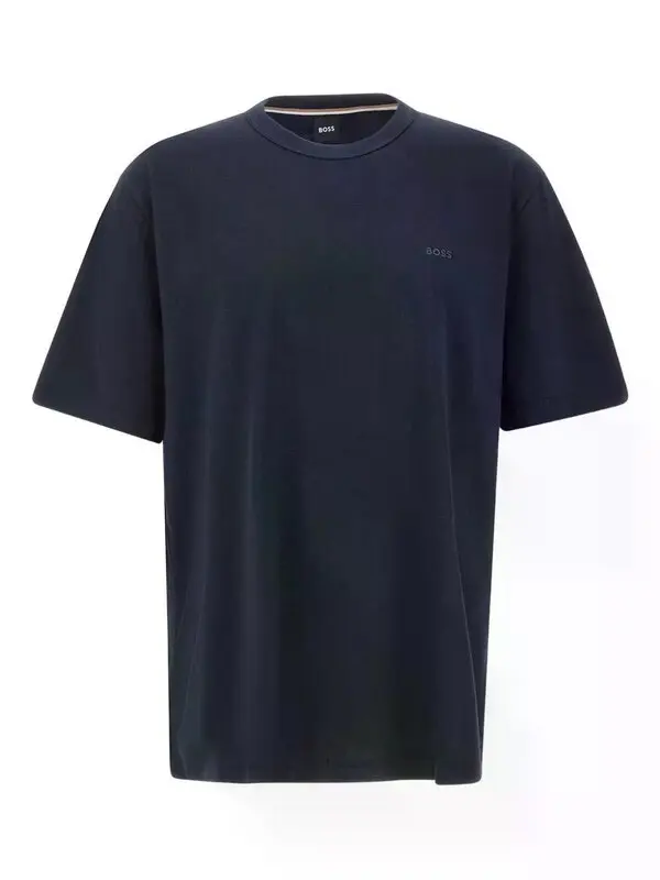 BOSS Crew Neck Embroidered T-shirt - Blue