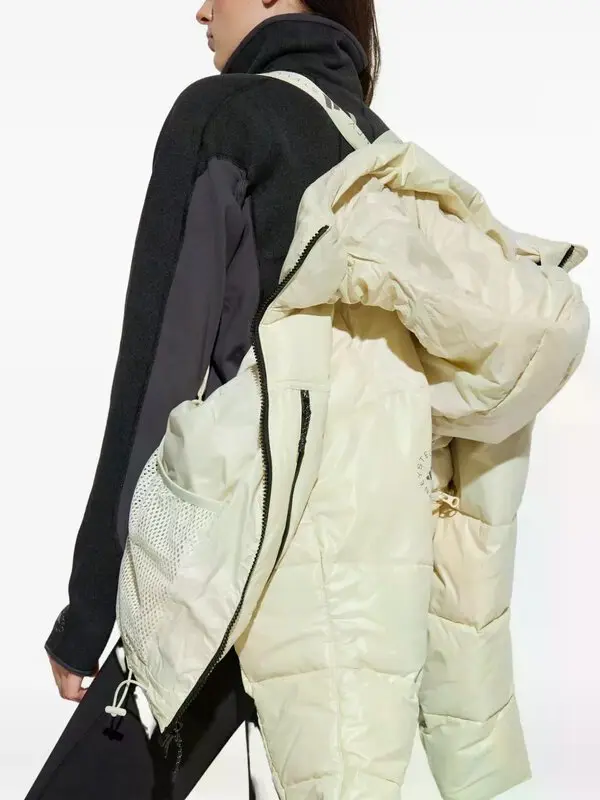 Adidas By Stella McCartney Hooded Zip Jacket - Neutrals