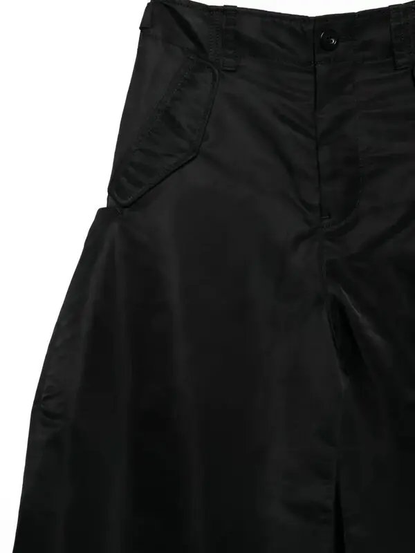 Sacai Buckle-detail Wide-leg Trousers
