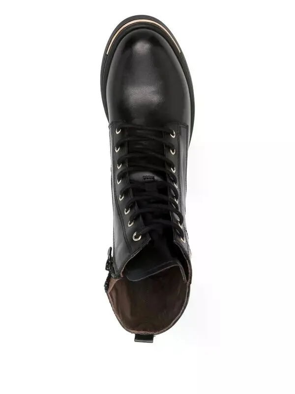 NEROGIARDINI 45mm Lace-up Leather Combat Boots