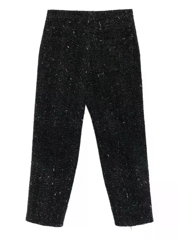 CRAIG GREEN Straight-leg Bouclé Trousers - Black