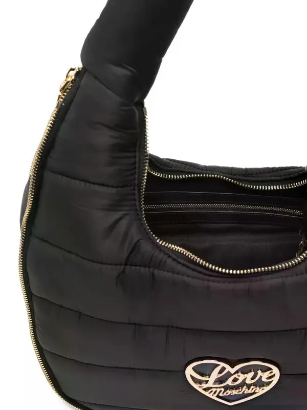 Moschino Quilted Tote Bag With Heart Plaque