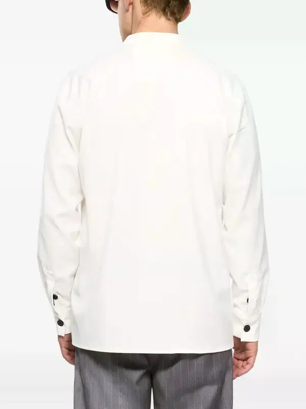 HAMZA Button Band-collar Shirt