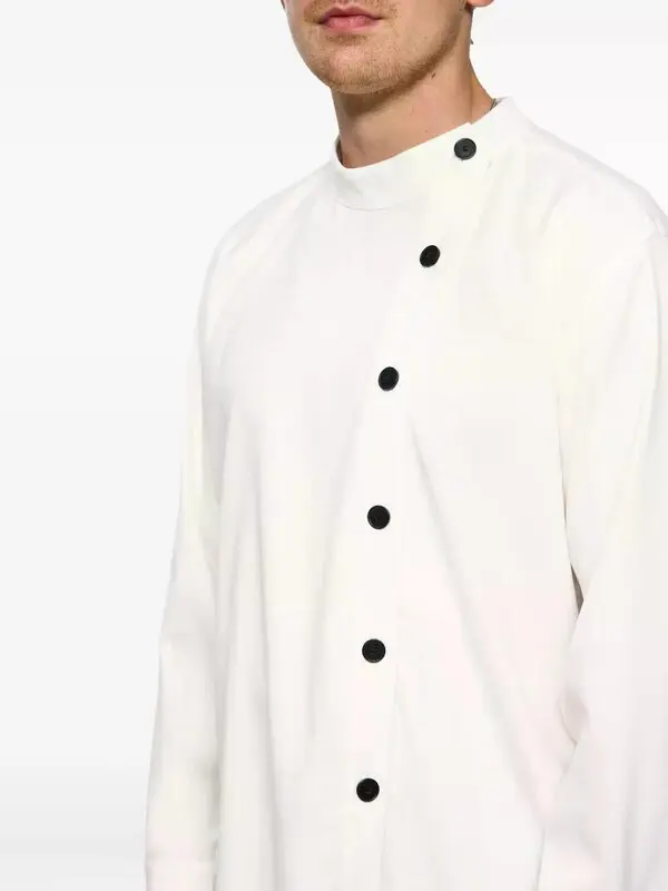 HAMZA Button Band-collar Shirt