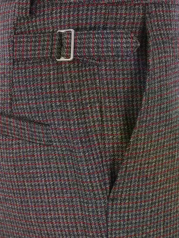 NAMACHEKO Attila Houndstooth Trousers - Grey