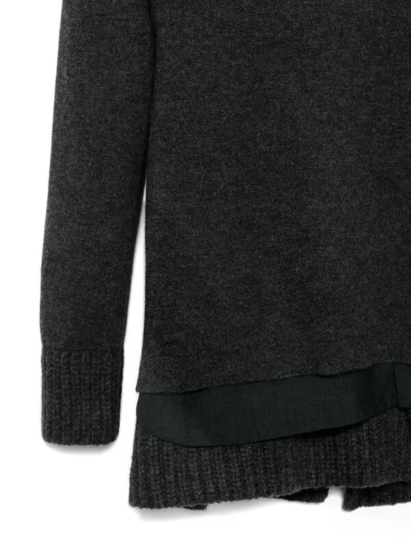Sacai Layered Classic-collar Mini Dress