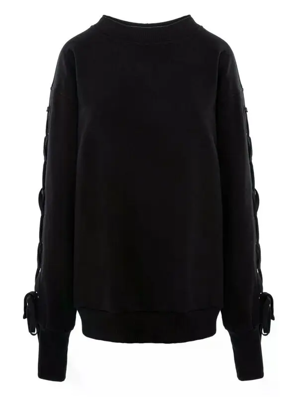 HAMZA Eyelet Tie Sweatshirt
