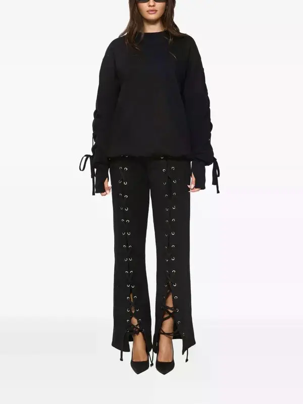 HAMZA Eyelet Tie Sweatshirt