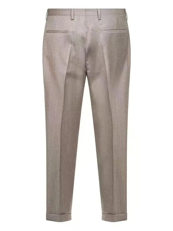 D4.0 Pleated Turn-up Trousers