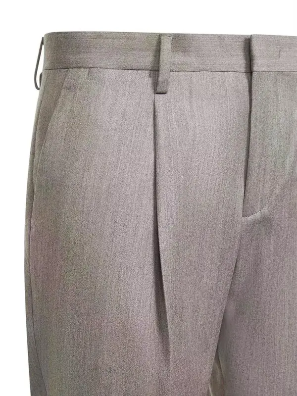 D4.0 Pleated Turn-up Trousers