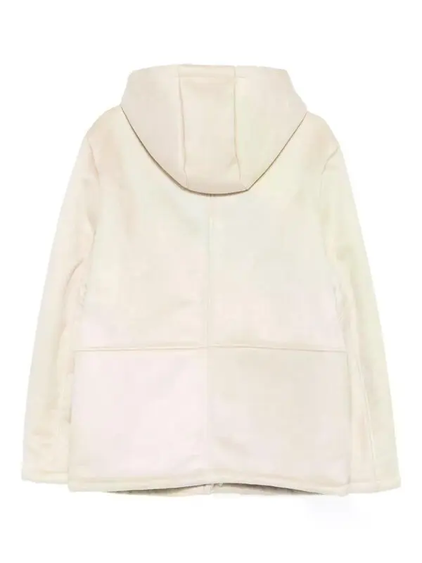 DANIELE ALESSANDRINI Long-sleeved Hooded Jacket - Neutrals