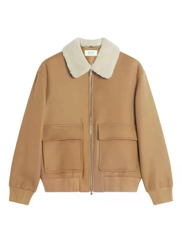 Maison Kitsuné Shearling-collar Pocket Jacket