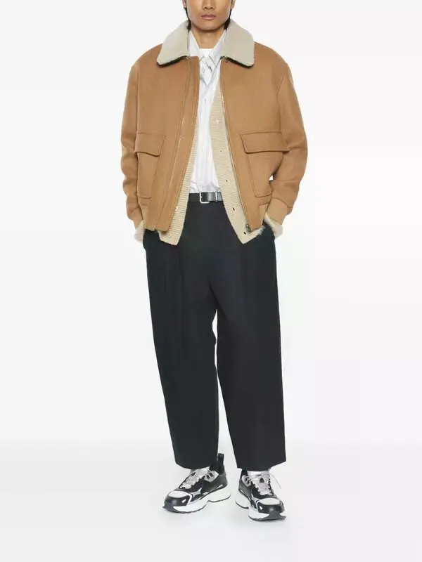 Maison Kitsuné Shearling-collar Pocket Jacket