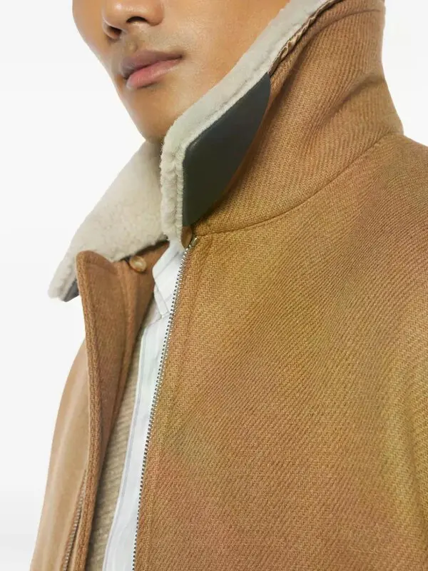 Maison Kitsuné Shearling-collar Pocket Jacket
